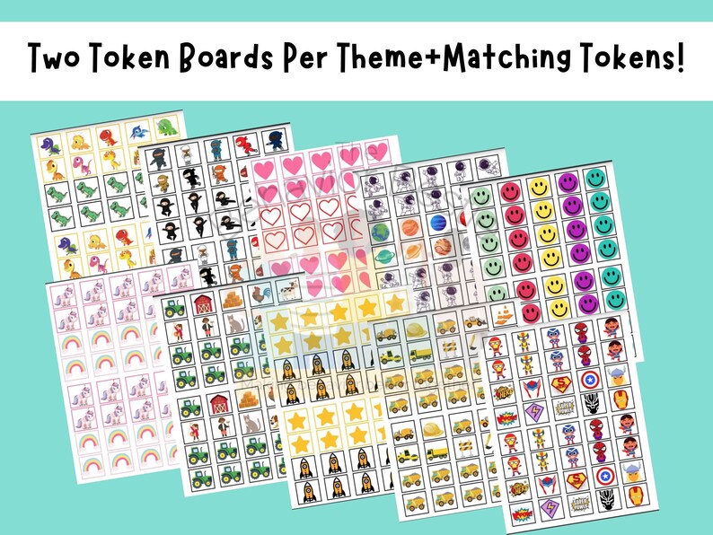 100 Token Boards Bundle | 100 Reward Charts Bundle | Good Behavior ...