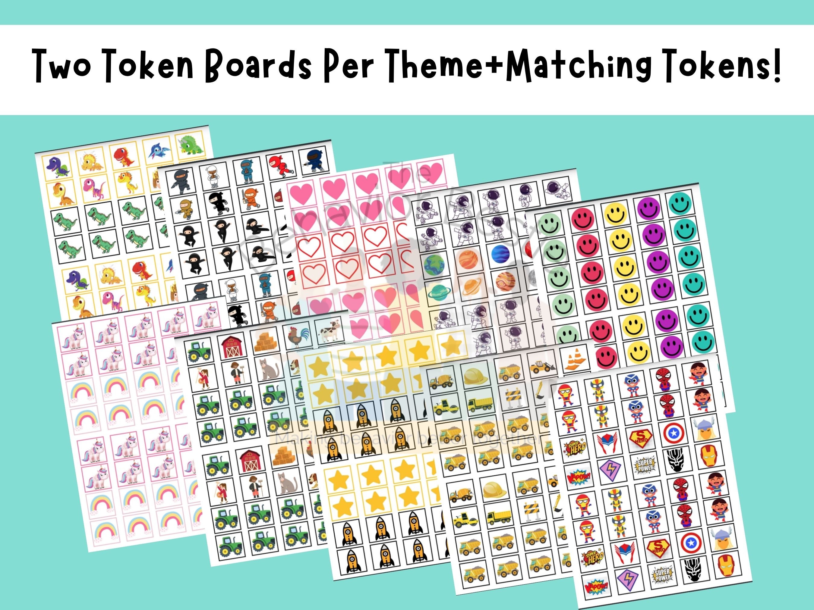 100 Token Boards Bundle | 100 Reward Charts Bundle | Good Behavior ...