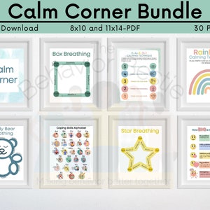 Calm Corner Posters |printable Calm Corner Poster Bundle | Calm Corner ...