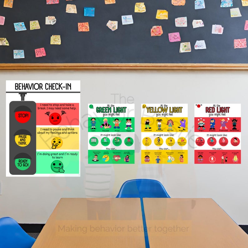 Traffic Signal Behavior Check-in: Kids Coping Skills (digital Download ...