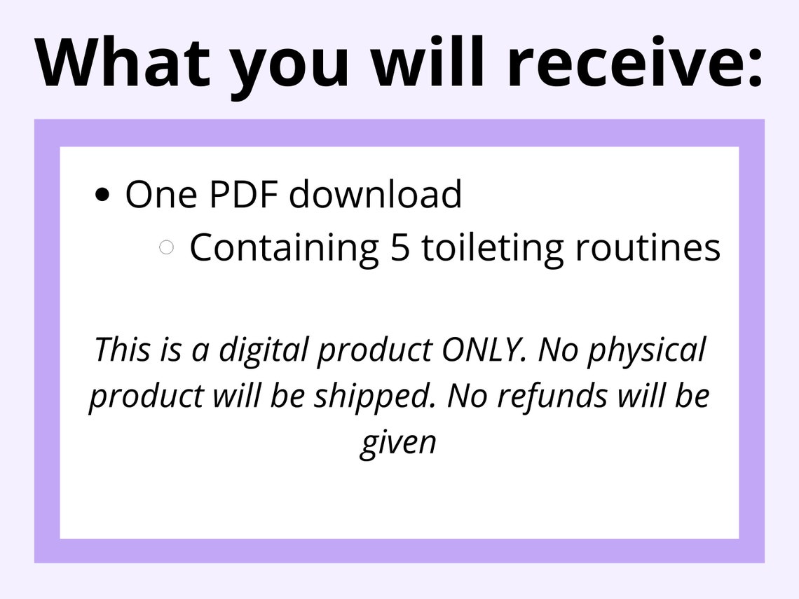 Printable Girl Potty Routine Visual Toileting Routine Bathroom Visual ...