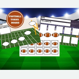 Football Token Reward Chart: Kids Sports Behavior System (PDF) - Etsy