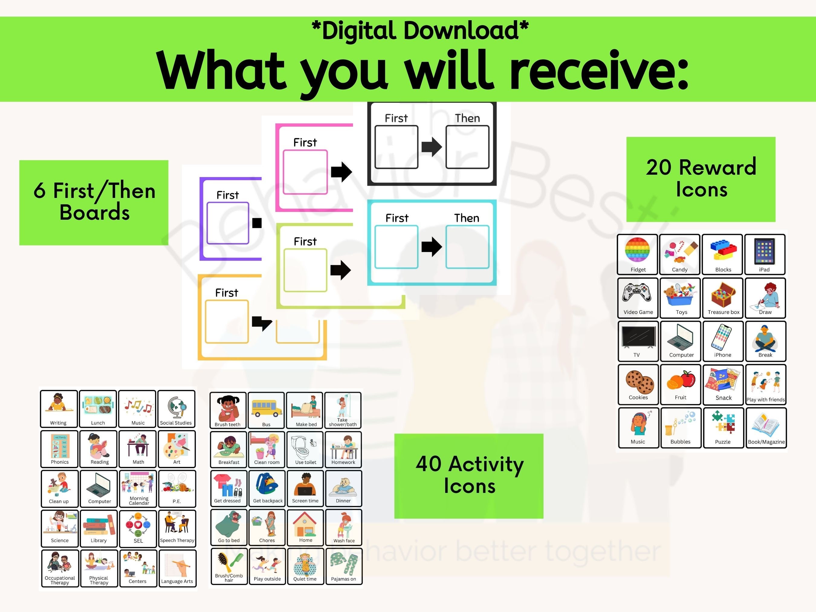 First Then Board Visual Schedule Visual Support Behavior - Etsy Australia