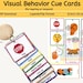 Visual Behavior Cue Cards for Kids: Keyring/lanyard (digital Download ...
