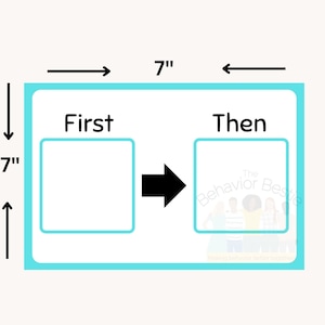 First Then Board: Visual Schedule With Activity Icons (PDF Download) - Etsy