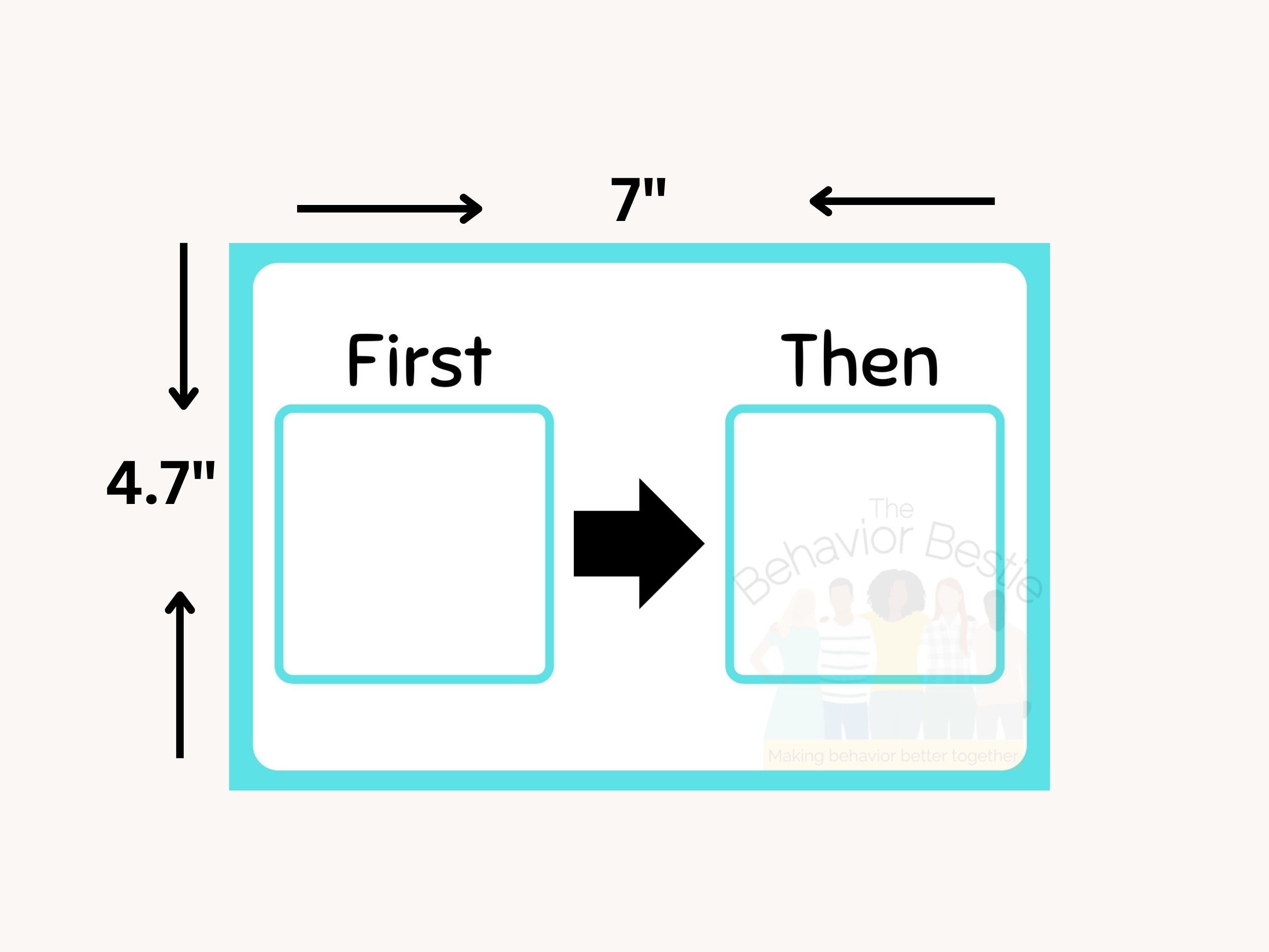 First Then Board Visual Schedule Visual Support Behavior - Etsy UK