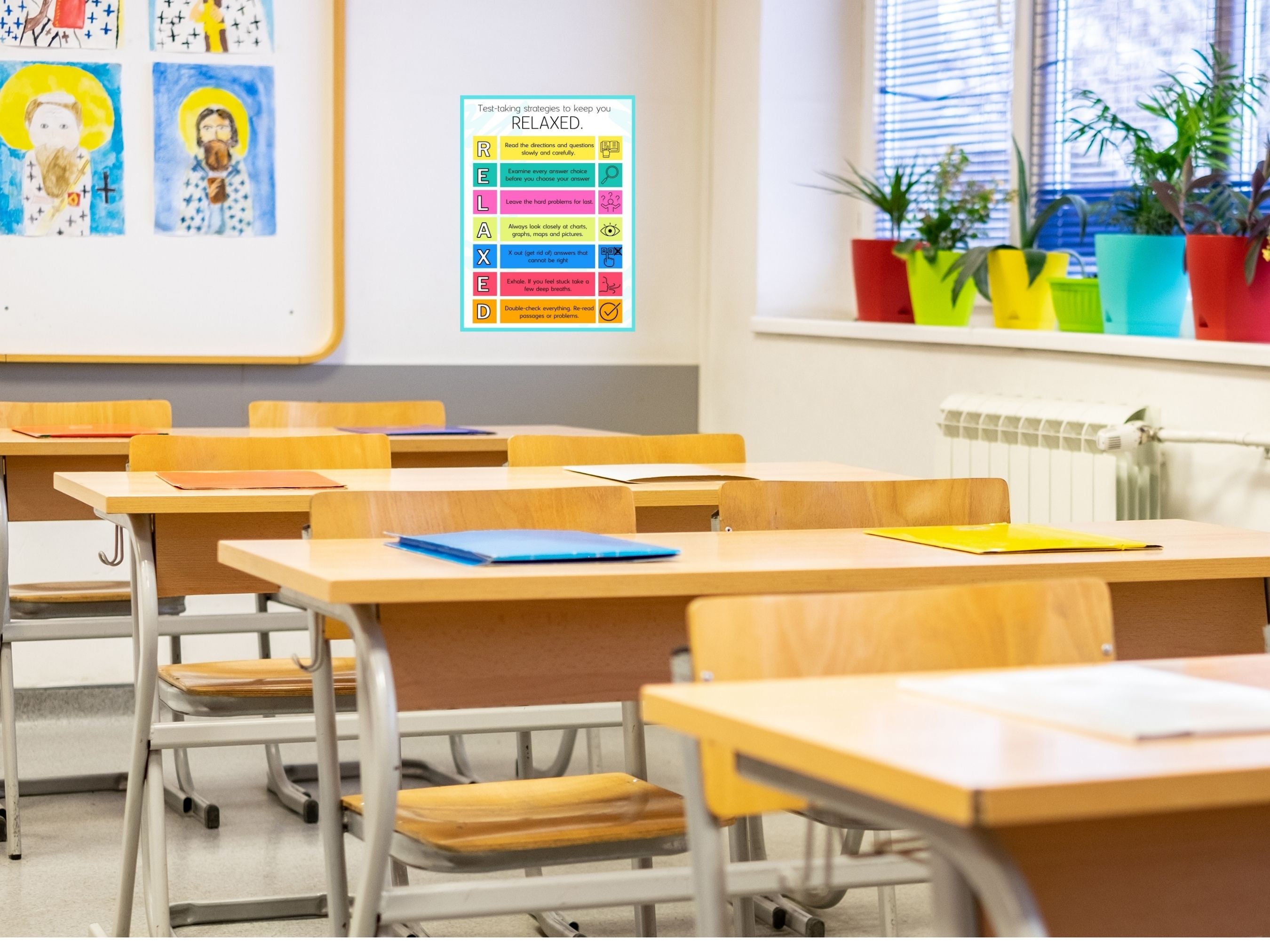 Test Taking Strategies Poster: Classroom Exam Tips (digital Download ...