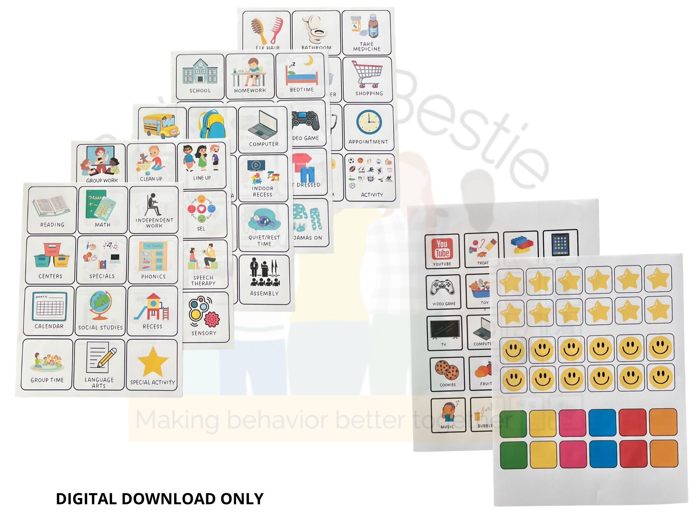 First-then Board W/ Tokens Now Next Board Autism Visual - Etsy Ireland