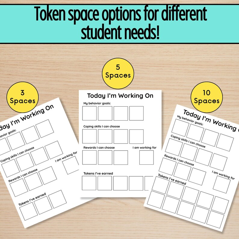 Visual Behavior Token Board: Classroom & Home Reward Chart (PDF ...