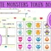 Cute Monsters Token Board/digital Reward Chart/instant - Etsy