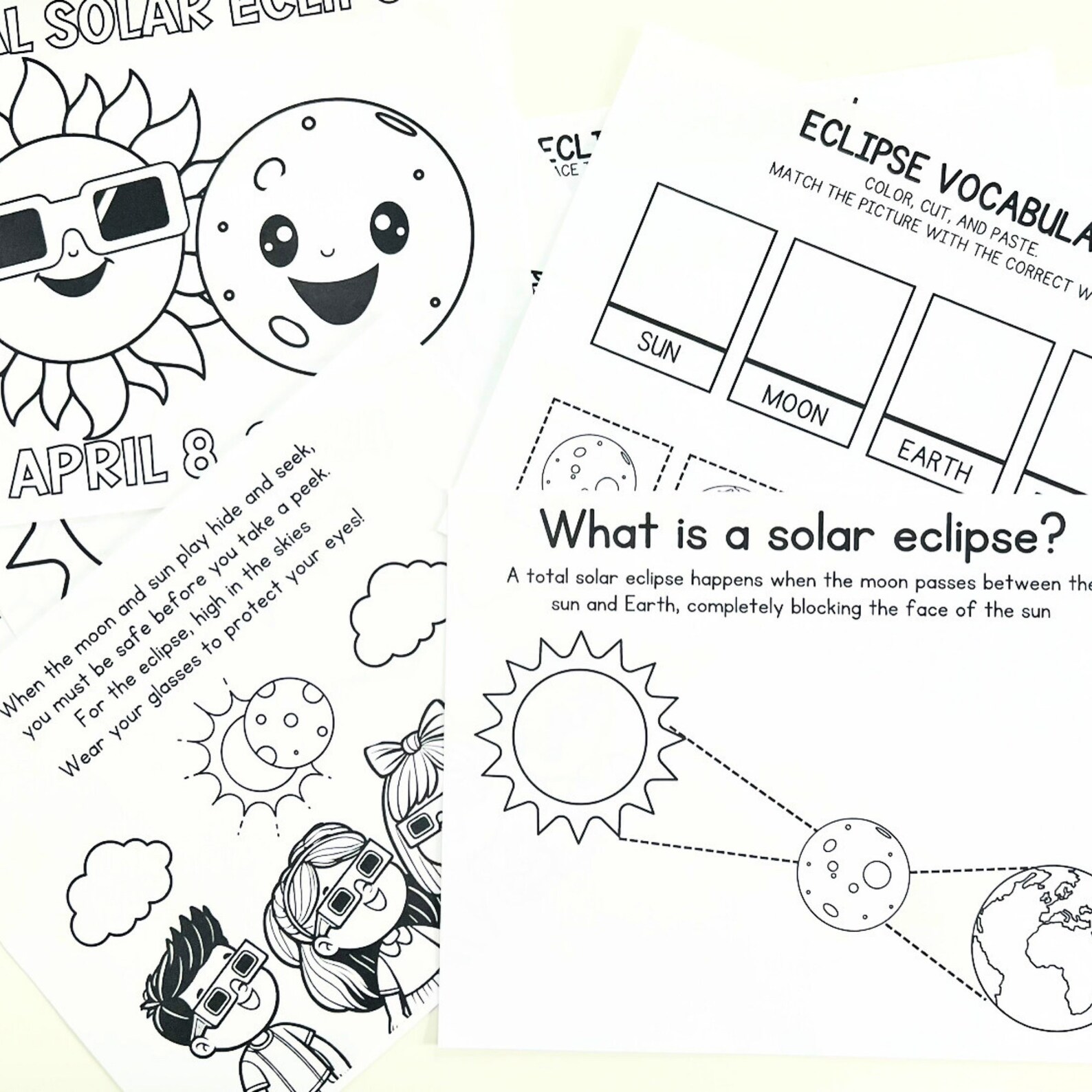 Solar Eclipse Activities, Preschool Activities, Homeschool Solar ...