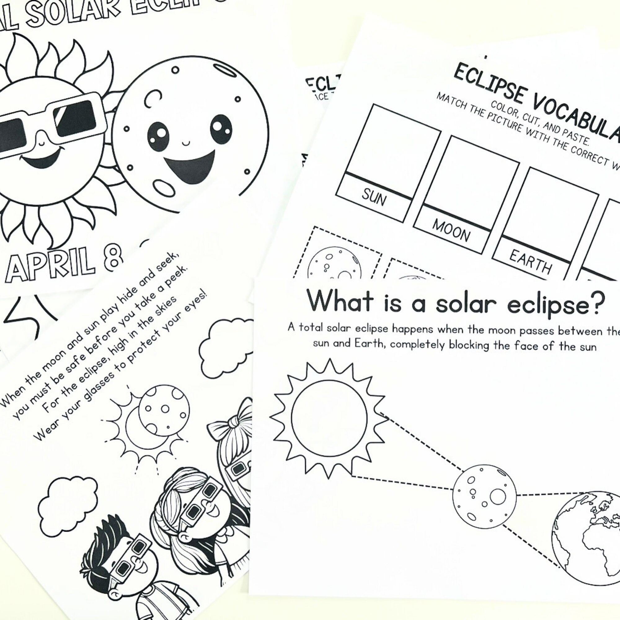 Solar Eclipse Activities, Preschool Activities, Homeschool Solar ...