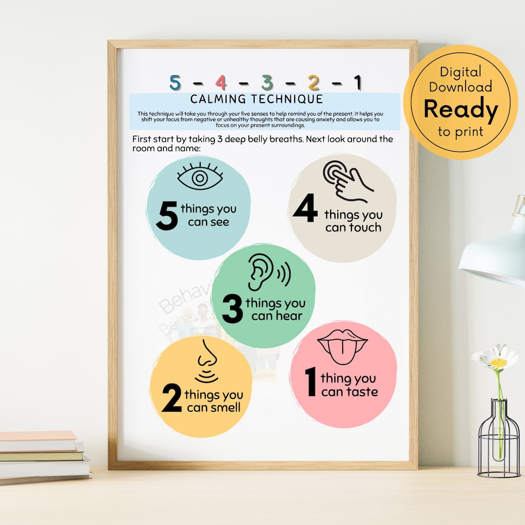 Calming Strategy for Anxiety, Coping Strategy for Kids, Anxiety ...