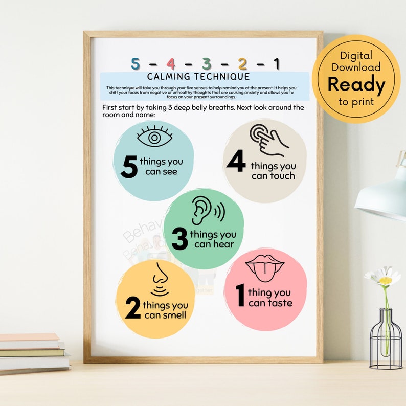 Calming Strategy for Anxiety, Coping Strategy for Kids, Anxiety ...