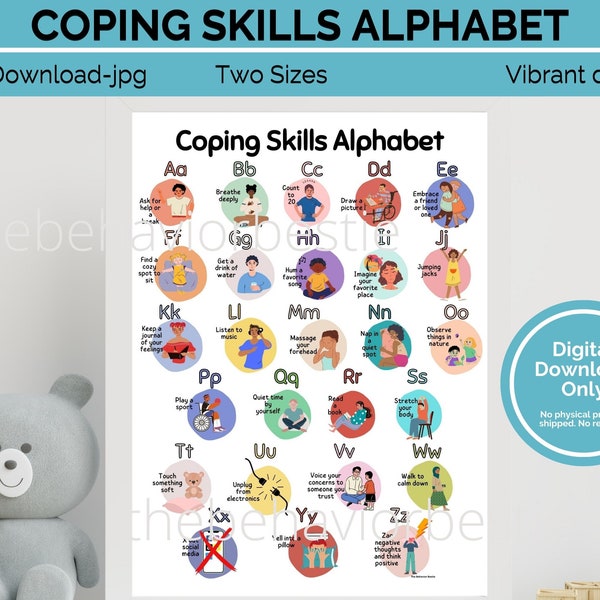Coping Skills Visual - Etsy