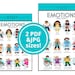 Bilingual SPANISH-ENGLISH Emotions Poster Digital Feelings Chart ...