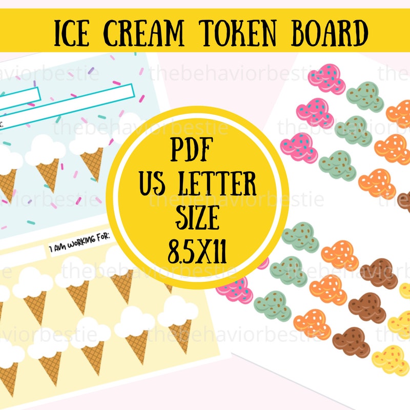 Ice Cream Behavior Chart - Etsy