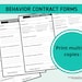 Customizable Student Behavior Contract: Positive Discipline (PDF ...