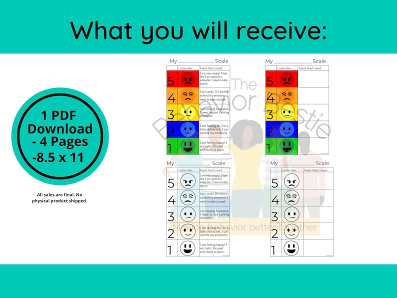 Digital 5-point Scale Incredible 5 Point Scale Behavior Scale Emotions ...