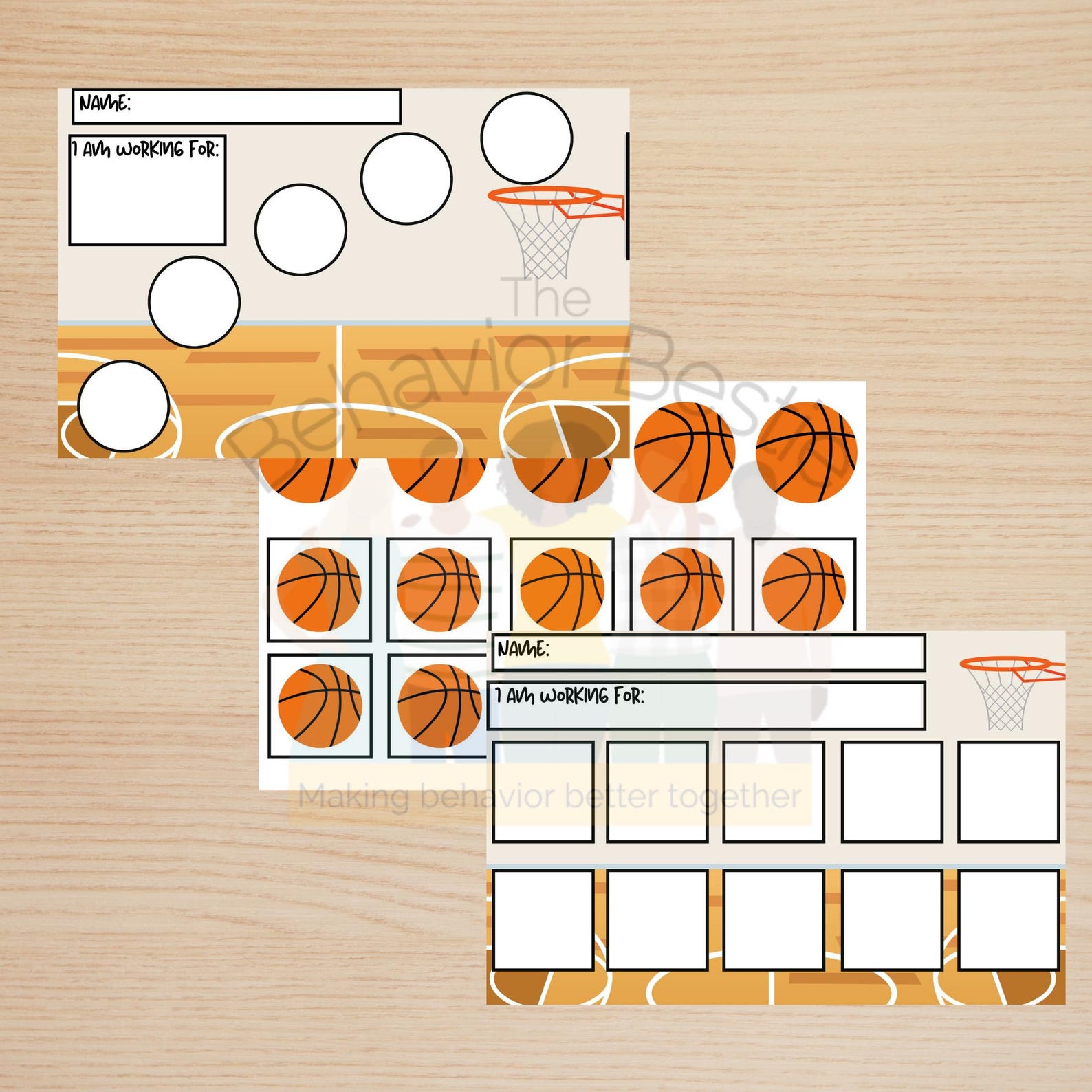 Basketball Token Board: Kids Reward Chart (digital Download) - Etsy