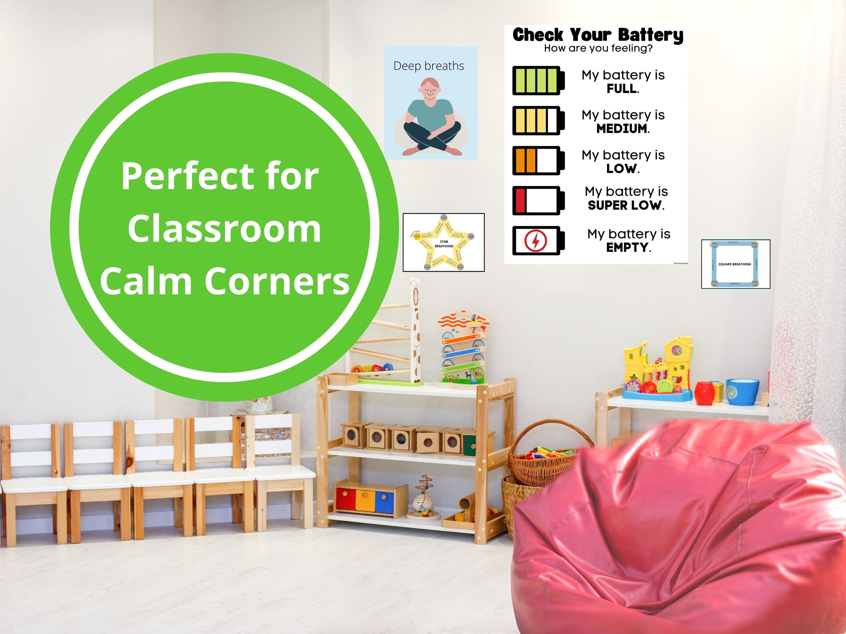 Battery Check in Poster DIGITAL Feelings Check in Check Your Battery ...