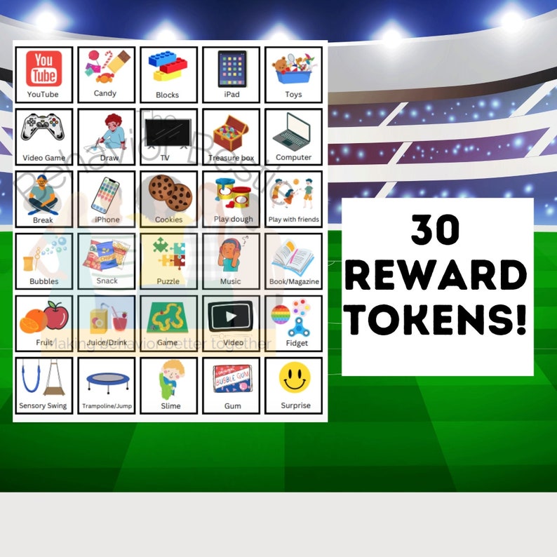 Football Token Reward Chart: Kids Sports Behavior System (PDF) - Etsy