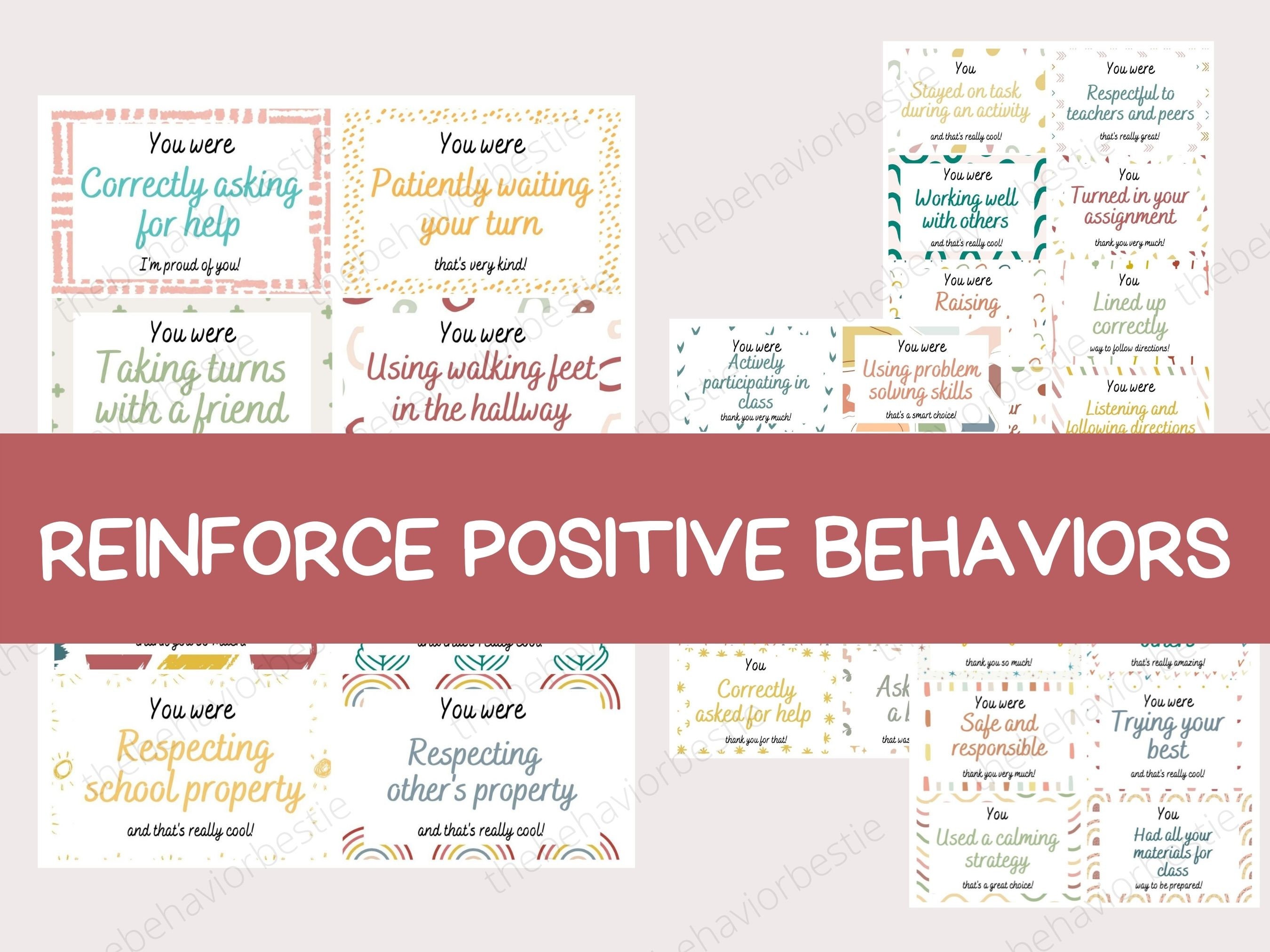 Boho Theme Positive Praise Cards Behavior Specific Praise Cards ...