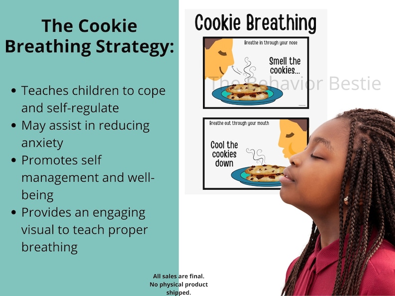 Cookie Breathing Strategy | Coping Skills| Breathing Visual for Kids ...
