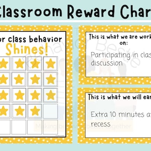 Classroom Reward Charts: Positive Behavior System (digital Download) - Etsy