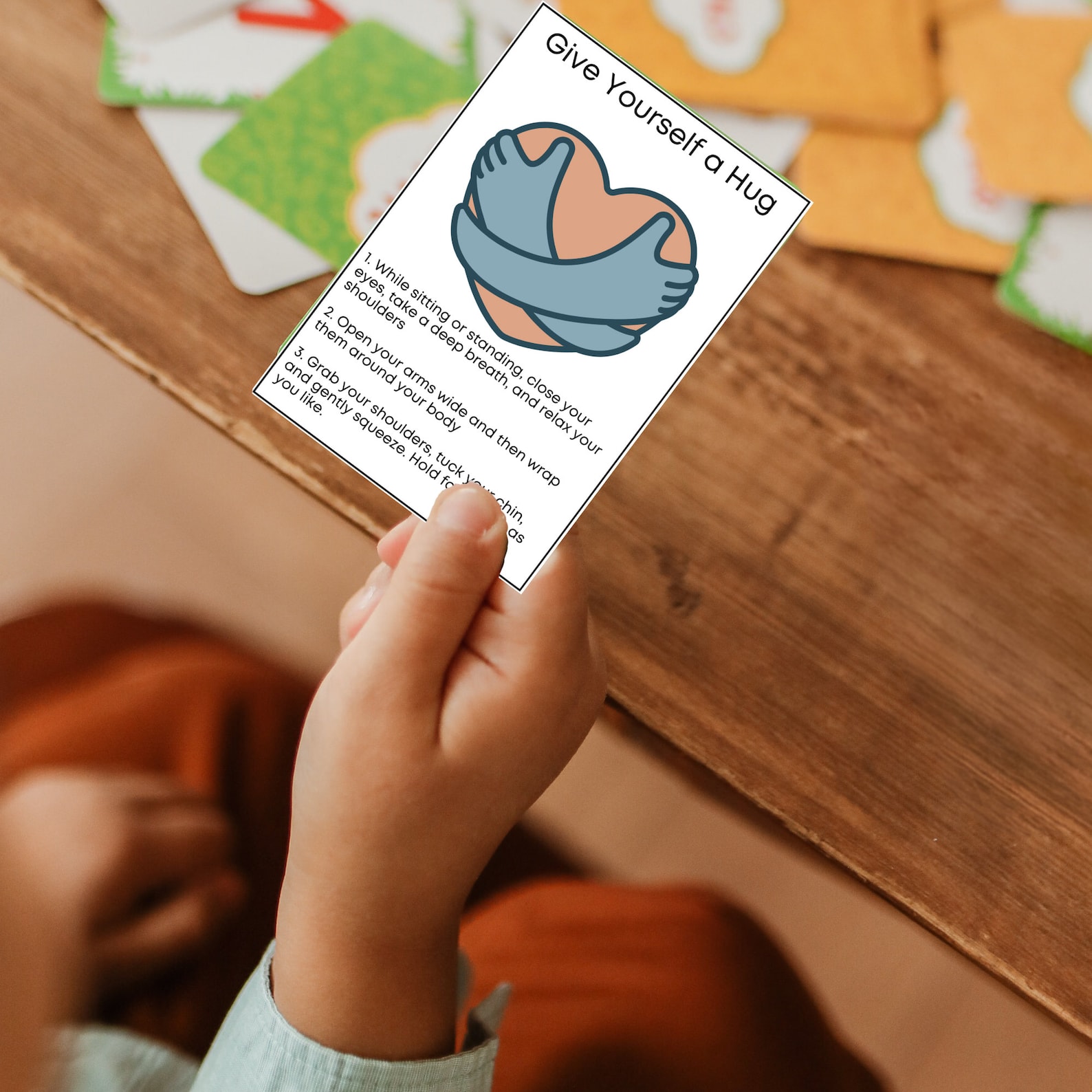 Self Regulation Cards for Kids, Anxiety Coping Cards, Flashcards for ...