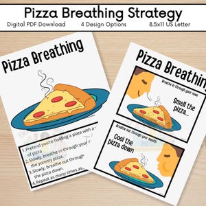 Pizza Breathing Strategy: Calming Skills for Kids (printable PDF) - Etsy