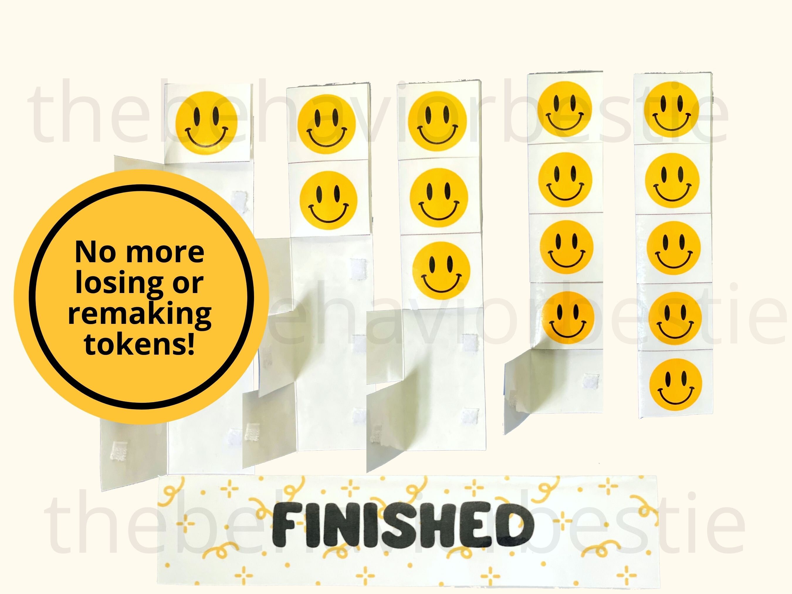 Digital Flip Token Board | Smile Face Token Board | Flip Reward Chart ...