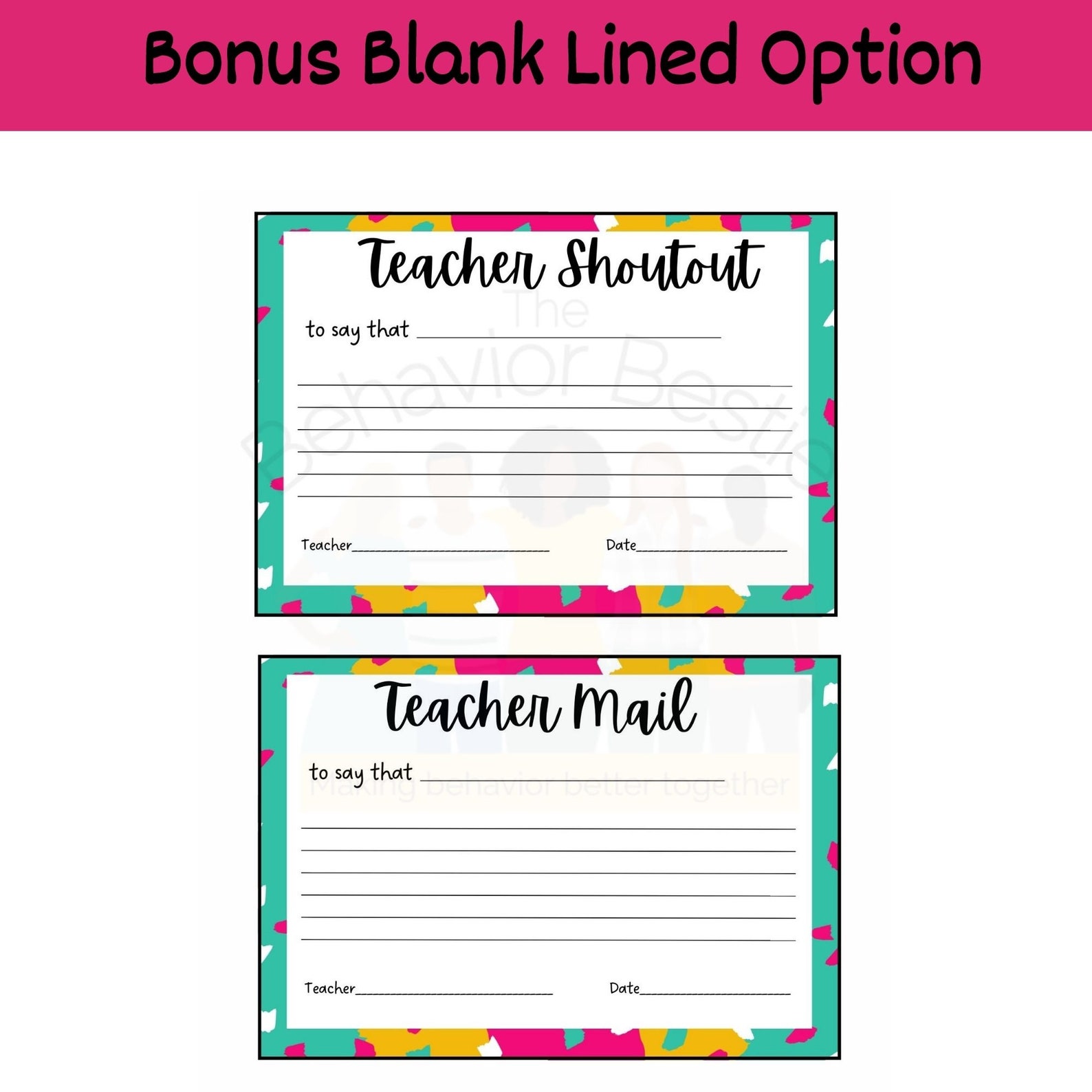 Digital Teacher Note for Students, Teacher Mail, Positive Note Home ...