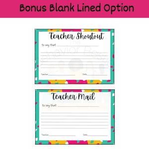 Digital Teacher Note for Students, Teacher Mail, Positive Note Home ...