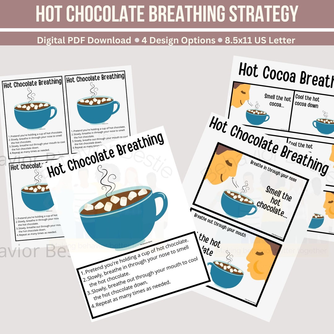 Hot Chocolate Breathing Strategy Coping Skills Breathing - Etsy Australia