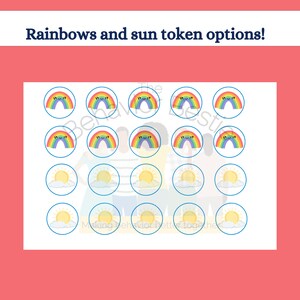 Rainbow Token Board, Rainbow Reward Chart for Kids, Autism Visual ...