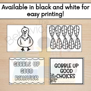 Turkey Theme Class Reward System: Positive Behavior Management - Etsy