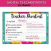 Digital Teacher Note for Students Teacher Mail Positive Note - Etsy