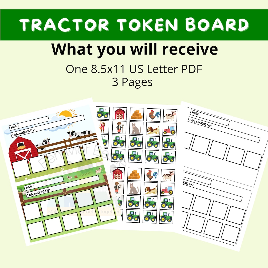 Tractor Reward Chart: Farm Chore Tracker (PDF Digital Download) - Etsy