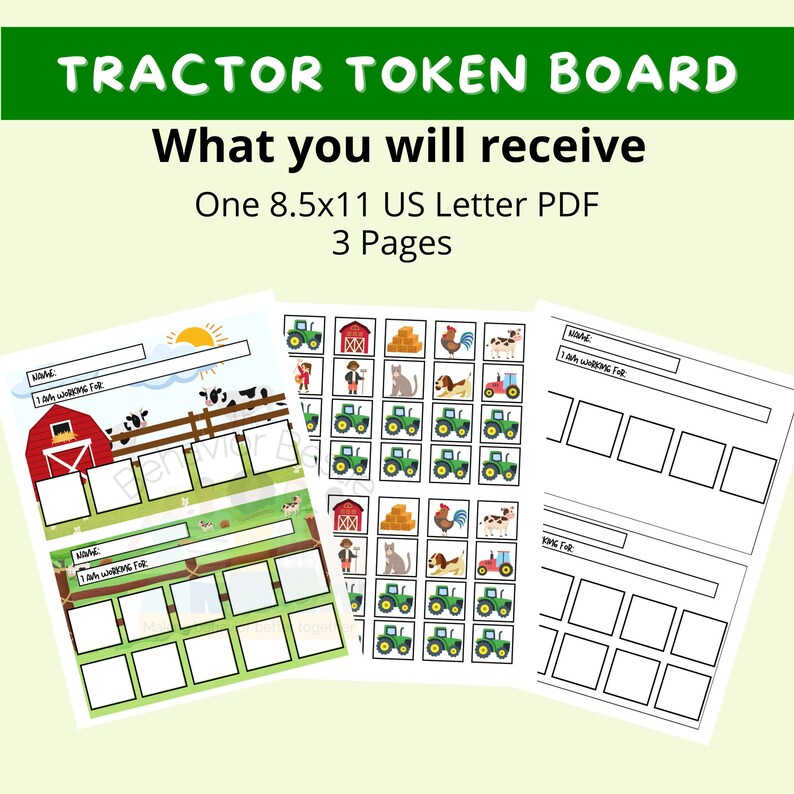 Tractor Reward Chart: Farm Chore Tracker (PDF Digital Download) - Etsy