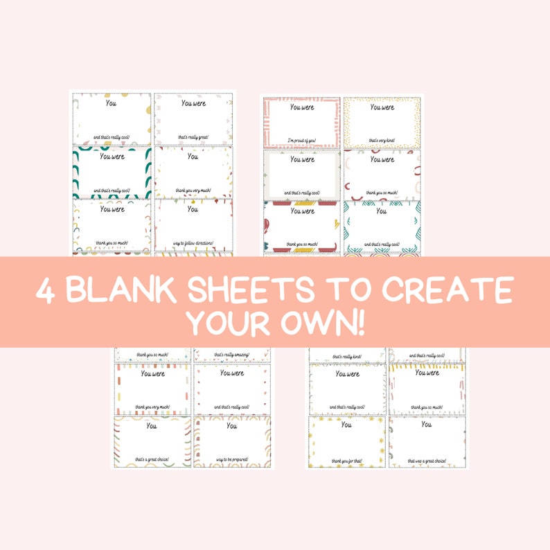 Boho Theme Positive Praise Cards | Behavior Specific Praise Cards ...