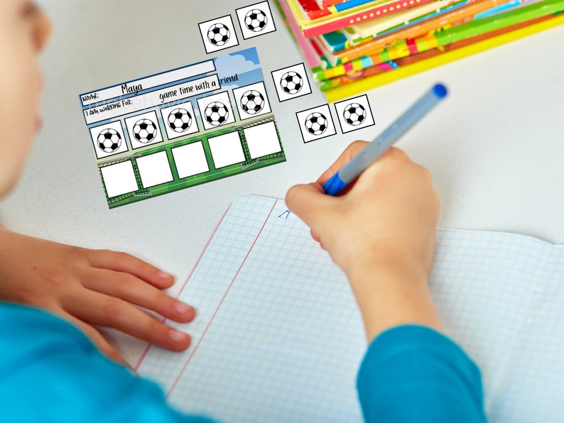 Soccer Token Board: Reward Chart for Kids (digital Download) - Etsy