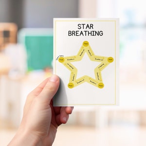 Breathing Cards for Kids, Shapes Breathing Cards for Calm Down Corner ...