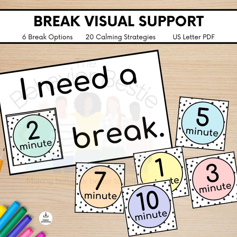 I Need a Break Visual - Etsy