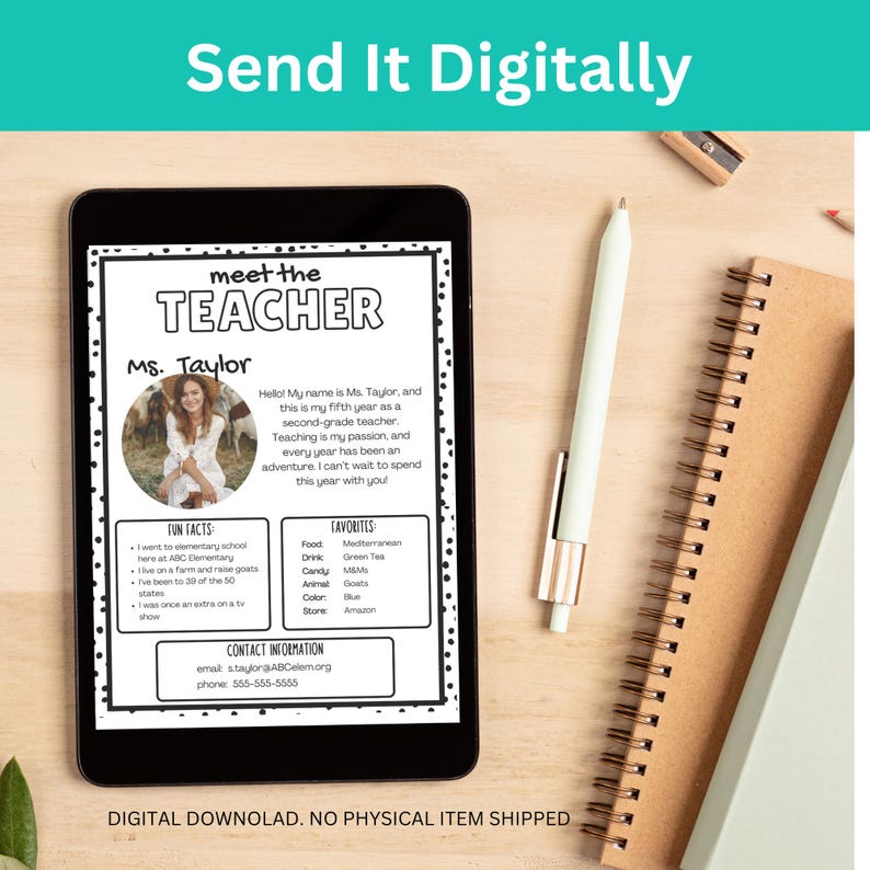 Editable Meet the Teacher Template: Canva, Google Slides, Powerpoint ...