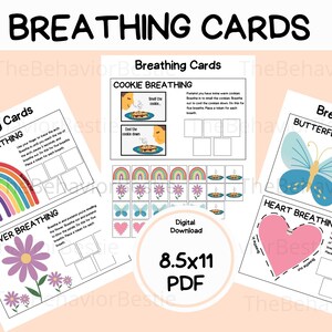 Breathing Exercise Cards for Kids: Calming & Coping Tools (PDF) - Etsy