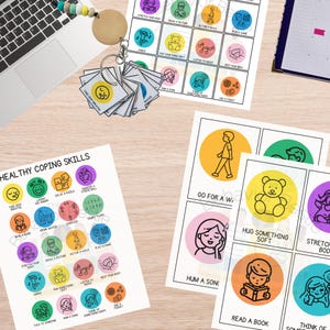 Coping Skills Cards for Kids: Stress Management, Emotional Regulation ...