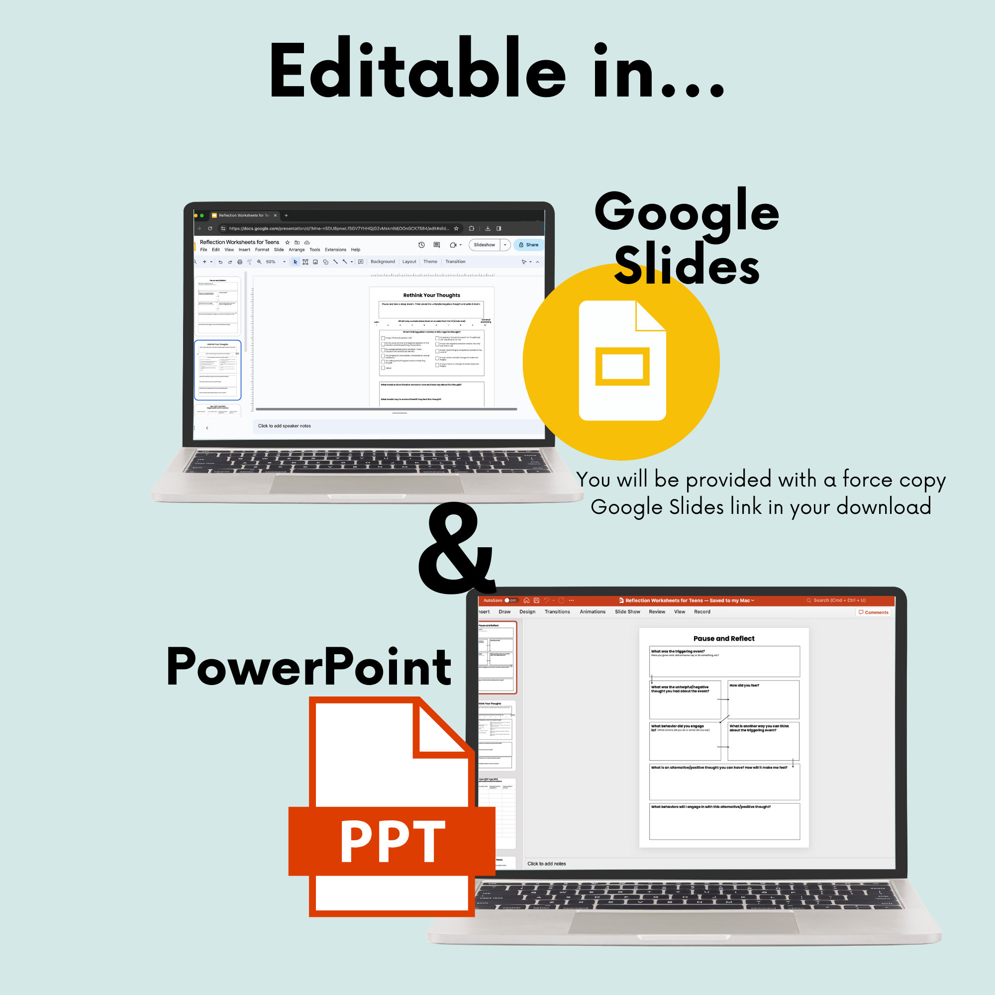 Reflection Worksheet for Teens, CBT Worksheet, Challenge Negative ...