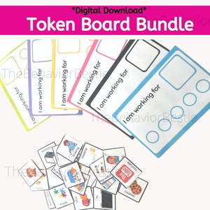 Digital Token Board Bundle | Sticker Chart Bundle | Behavior Chart ...