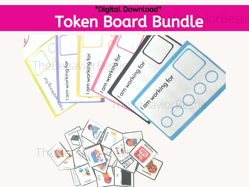Digital Token Board Bundle | Sticker Chart Bundle | Behavior Chart ...
